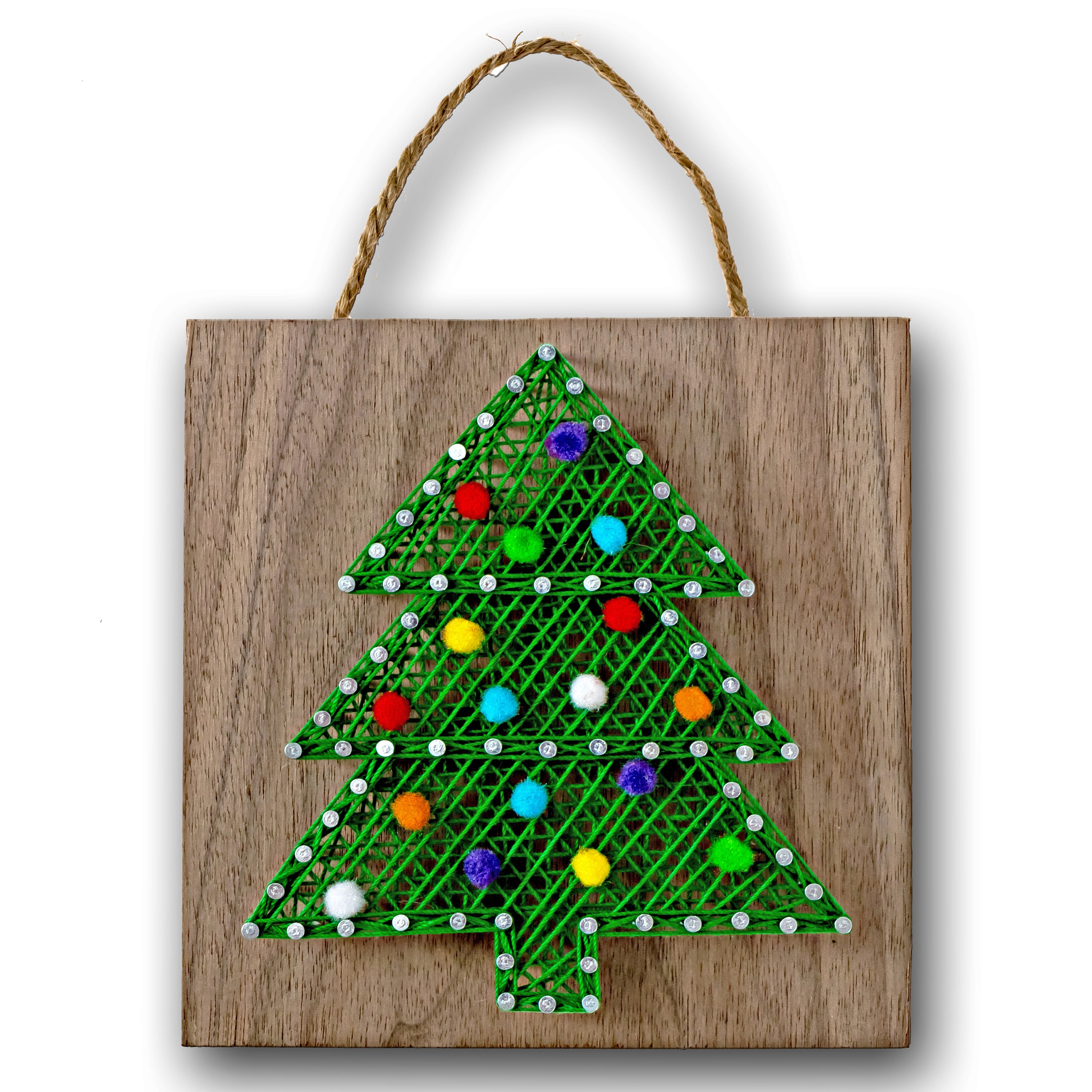 5 X 5 Mini Christmas Tree String Art Kit DIY - Etsy UK