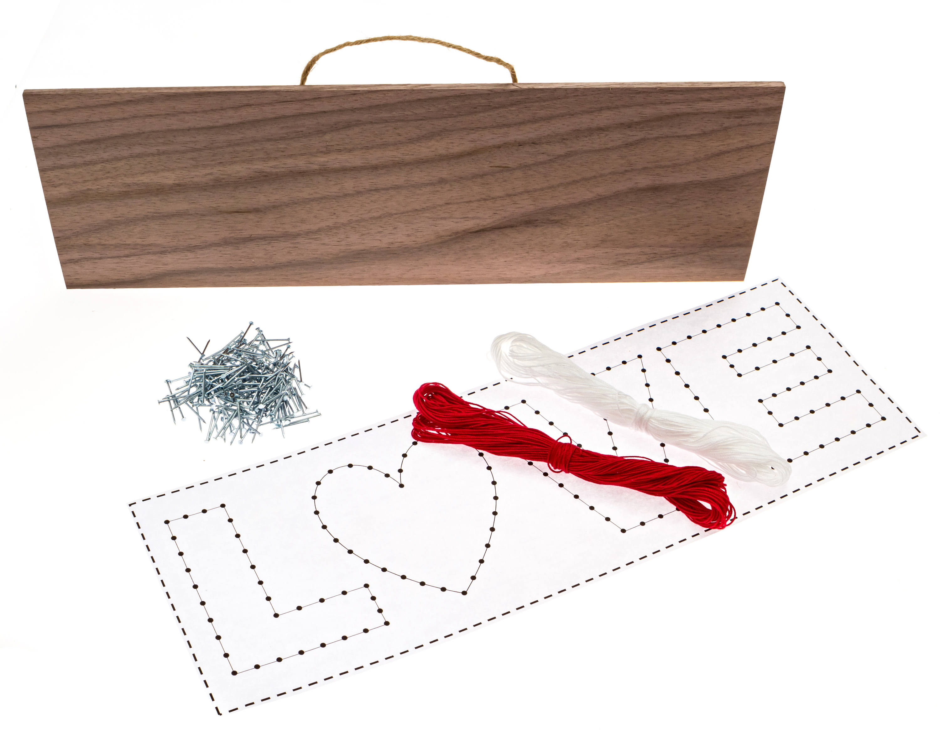 15 X 5 LOVE white String Art Kit DIY Adult - Etsy