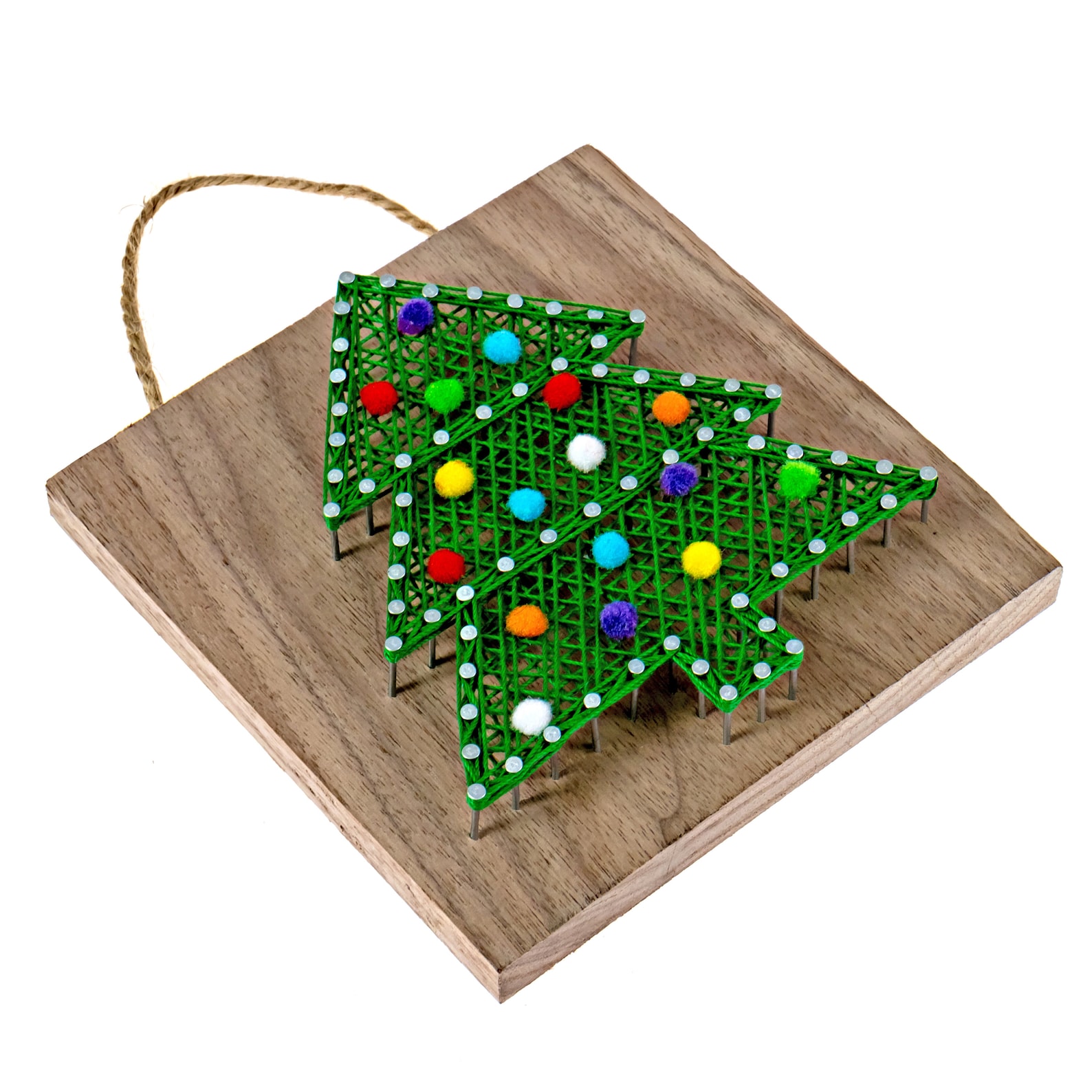 5 X 5 Mini Christmas Tree String Art Kit DIY Etsy
