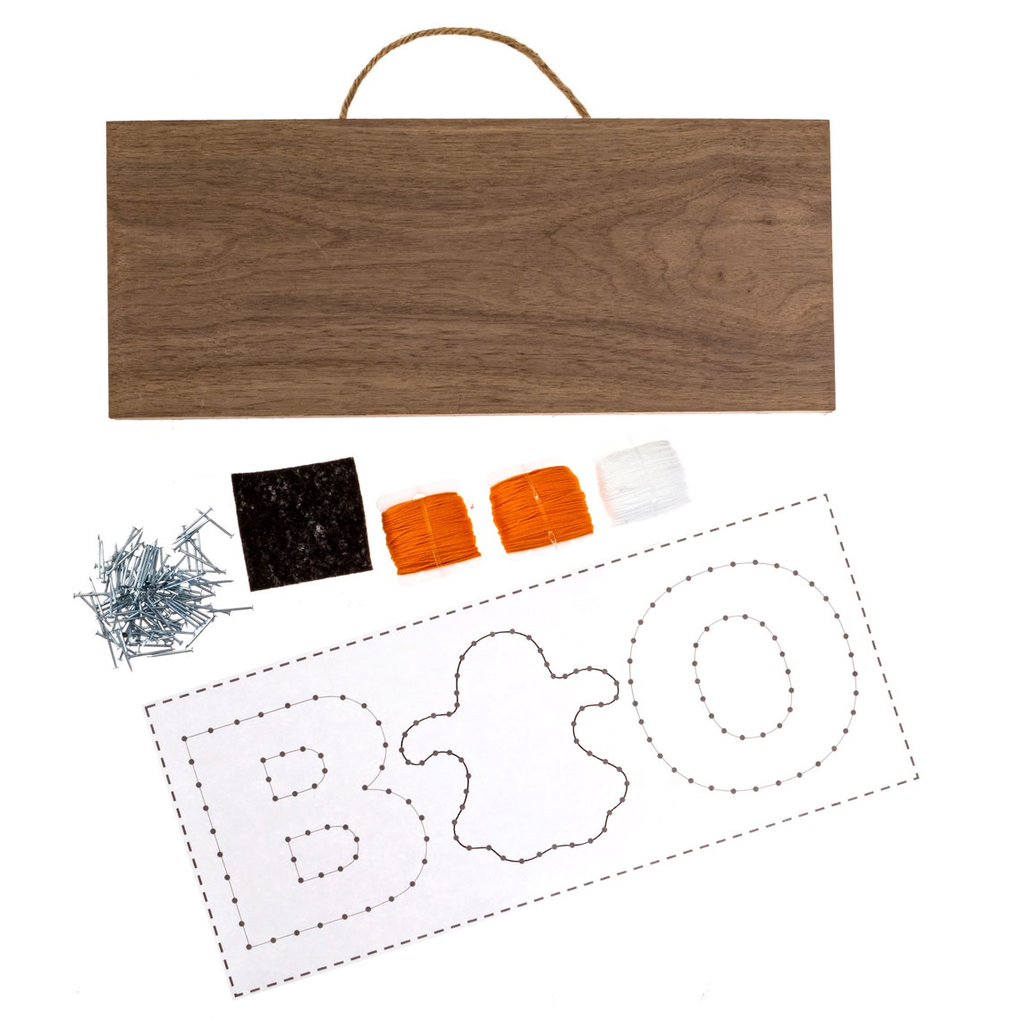 12 X 5 BOO Ghost String Art Kit DIY Adult Craft | Etsy