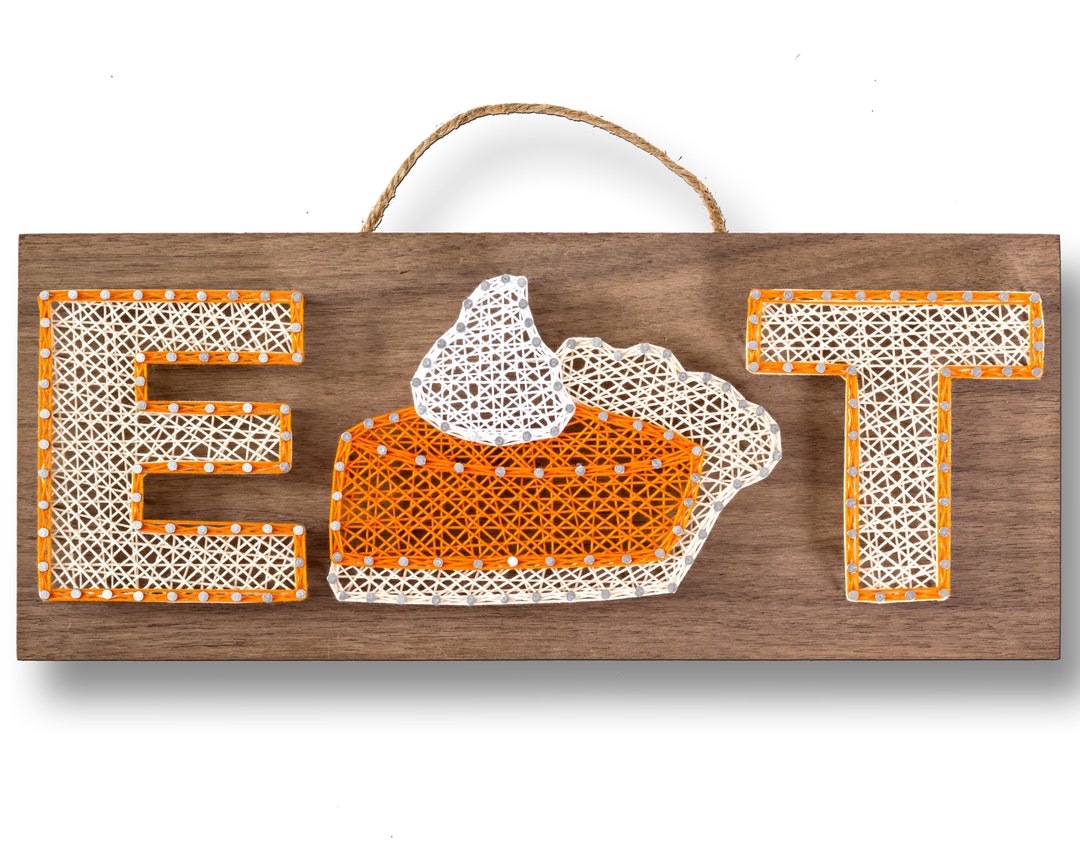 12" X 5" Save a Turkey, EAT Pie String Art Kit | DIY Adult Thanksgiving ...