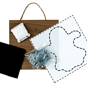 5" X 5" Ghost String Art Kit | DIY Adult Halloween Holiday Craft ...