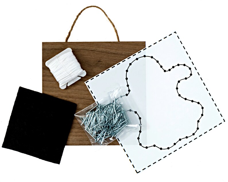 5 X 5 Ghost String Art Kit DIY Adult Halloween | Etsy