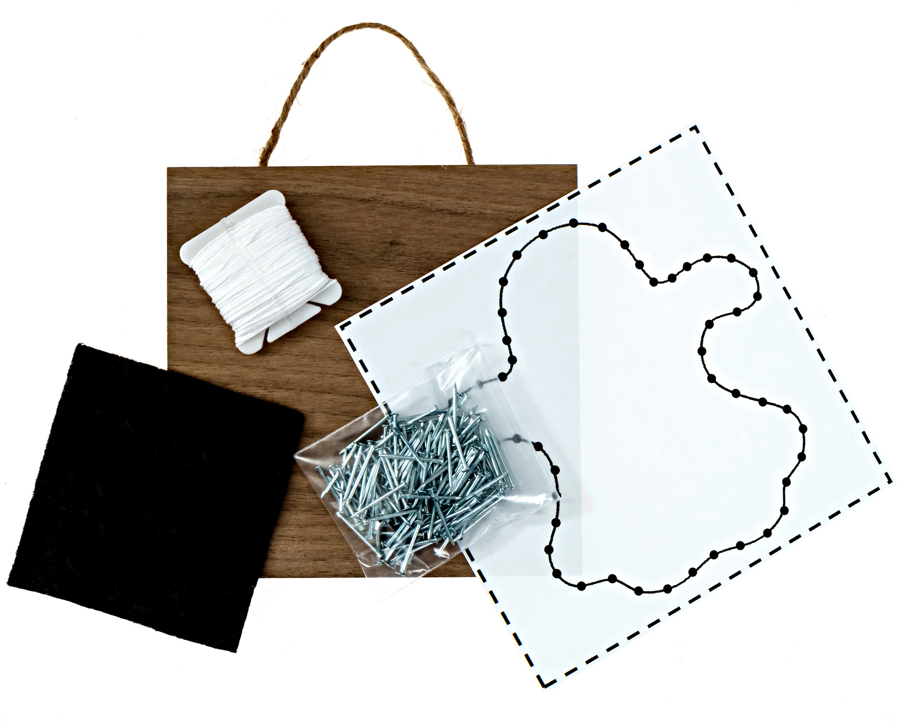 5 X 5 Ghost String Art Kit DIY Adult Halloween | Etsy