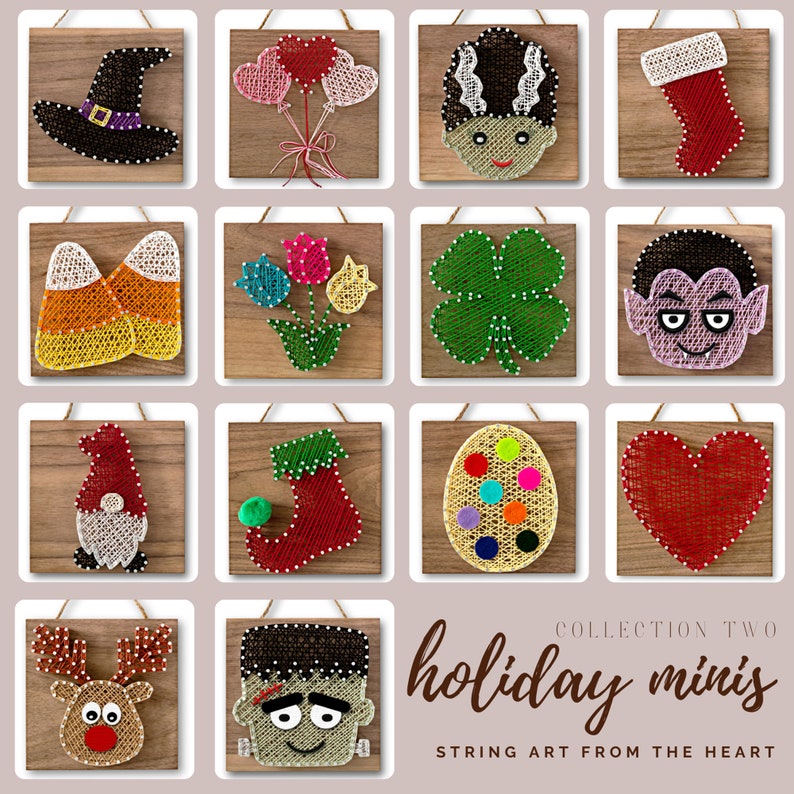 5 X 5 4 Leaf Clover String Art Kit DIY Adult | Etsy