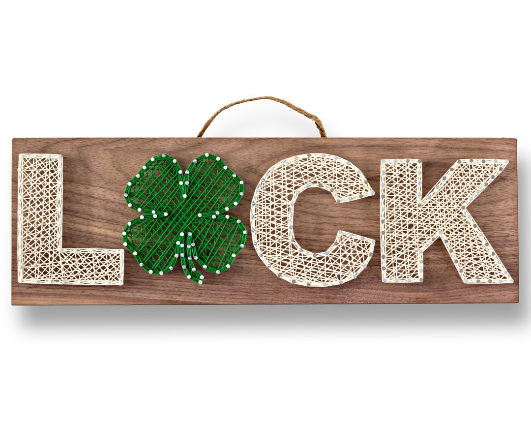 15 X 5 LUCK String Art Kit DIY St. Patrick's Day Adult Craft Project - Etsy