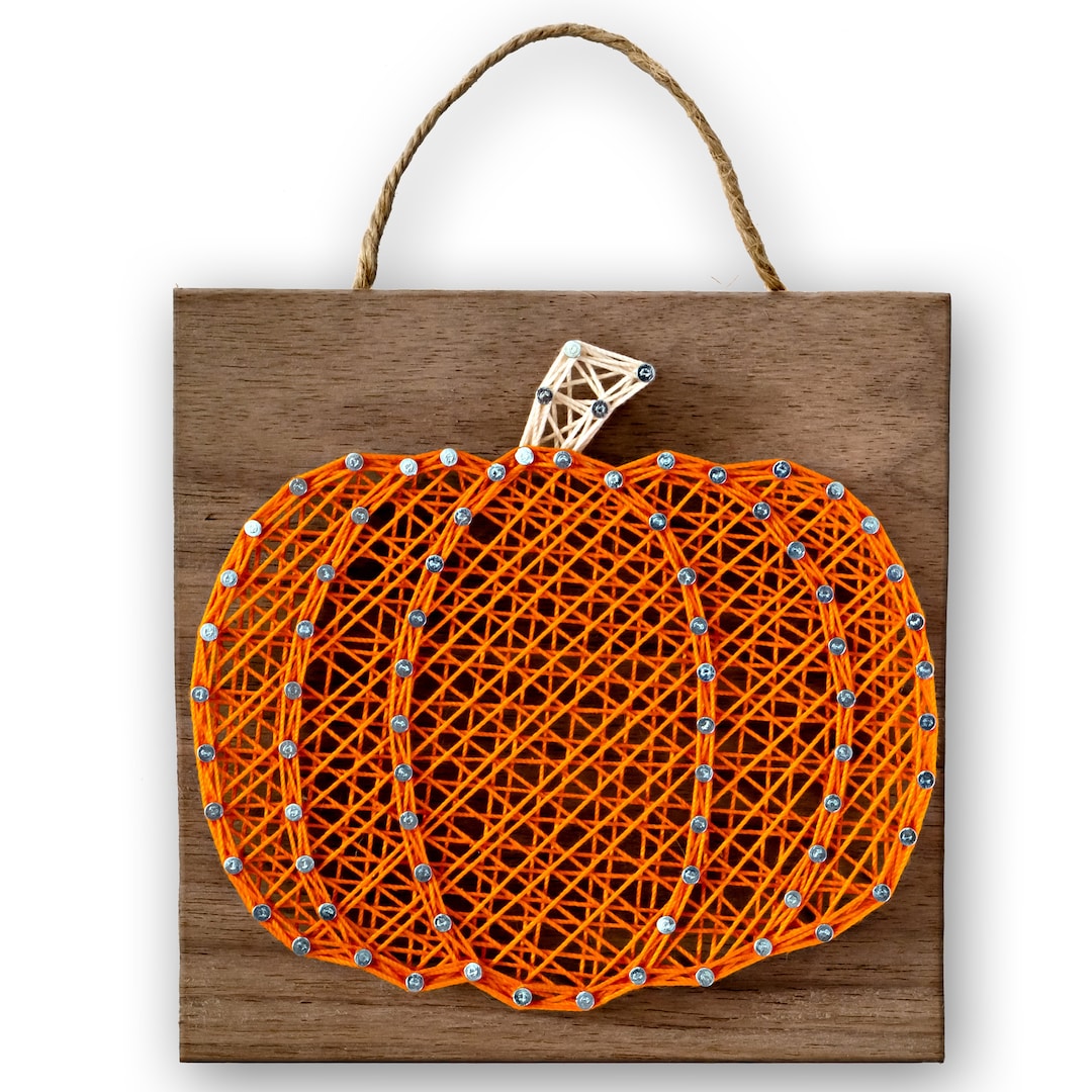 5" X 5" Pumpkin String Art Kit | DIY Adult Halloween & Thanksgiving ...