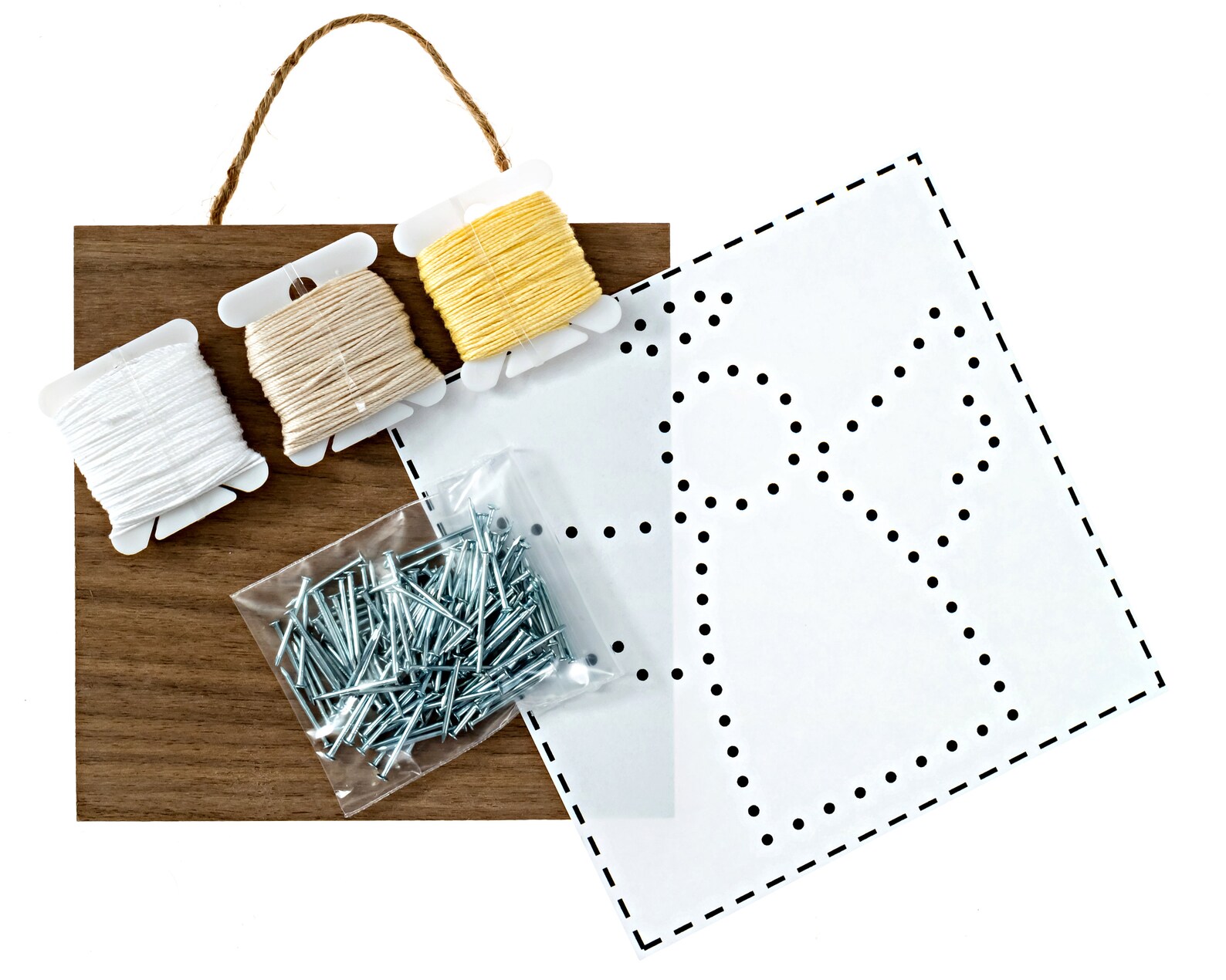 5 X 5 Christmas Angel String Art Kit DIY Adult - Etsy