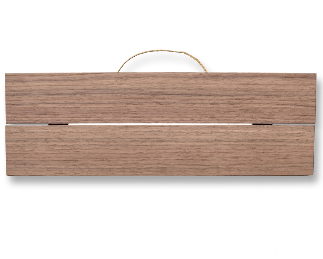 15" X 5" Blank Walnut Wood Sign, Unfinished, Wooden Hanging Sign ...