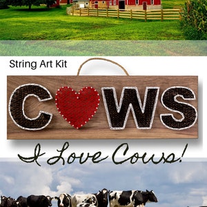 15 X 5 COWS String Art Kit DIY Adult Craft Project - Etsy