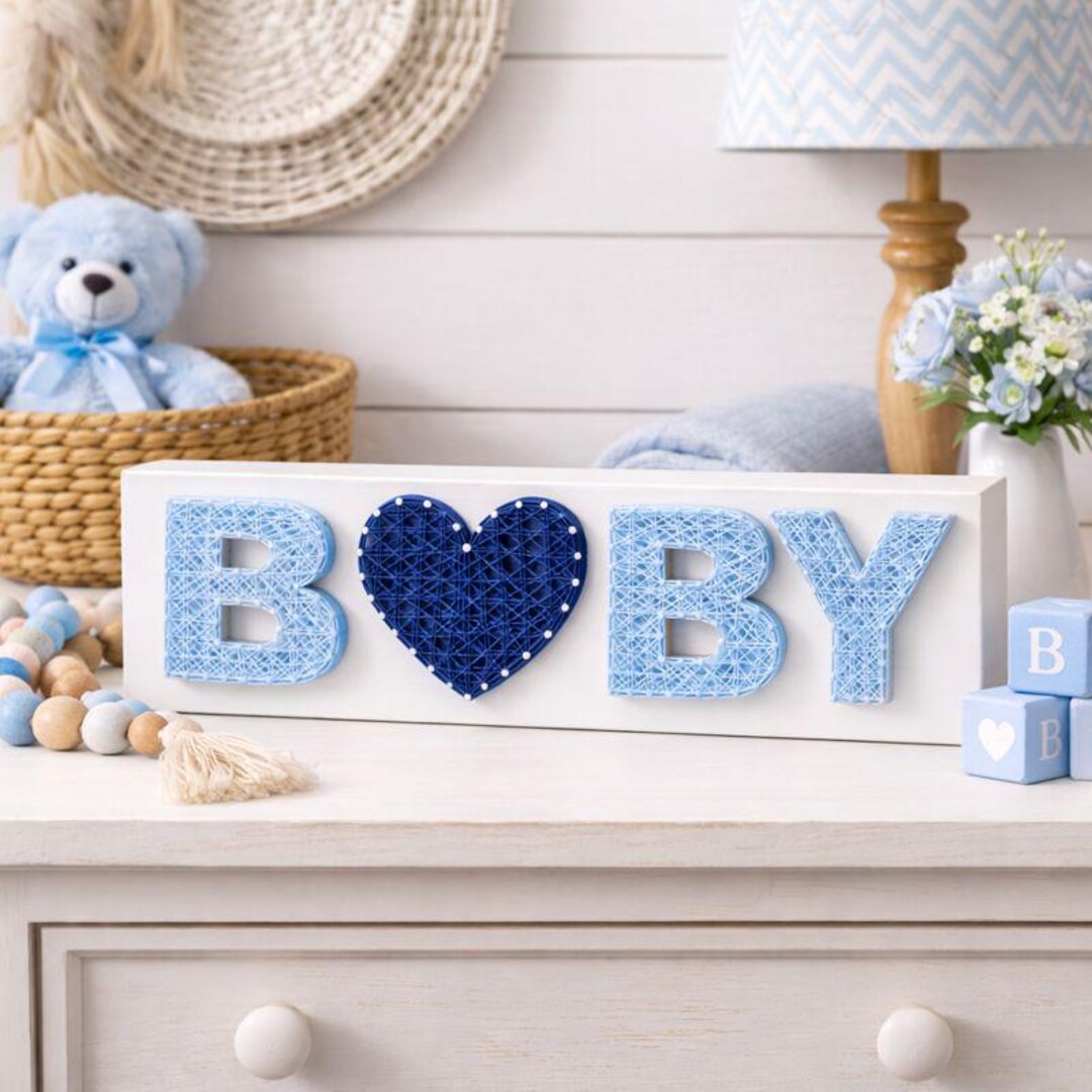 BABY String Art Pattern - Printable PDF - DIY Nursery Wall Decor - Etsy