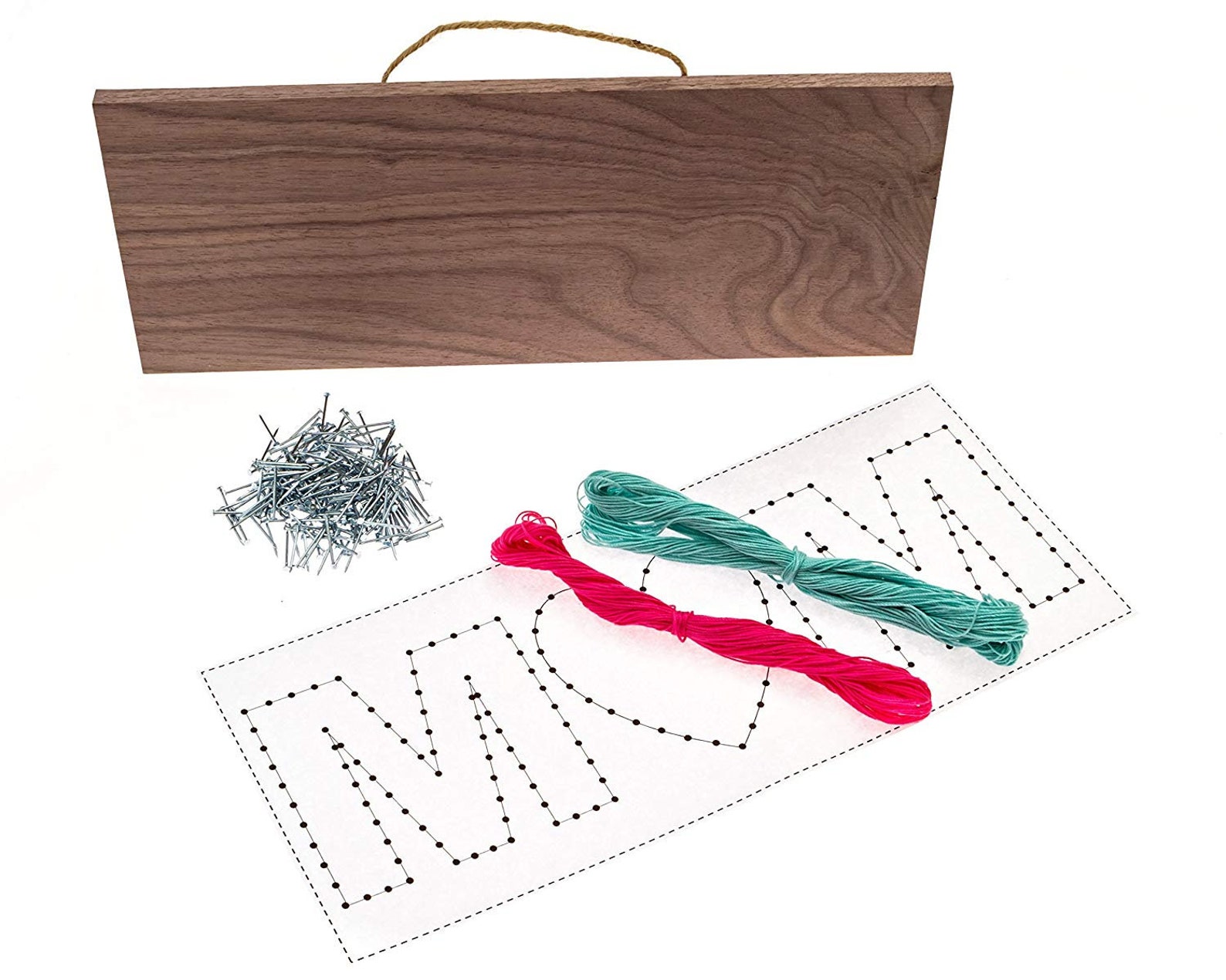 12 X 5 MOM String Art Kit DIY Adult Mother's | Etsy