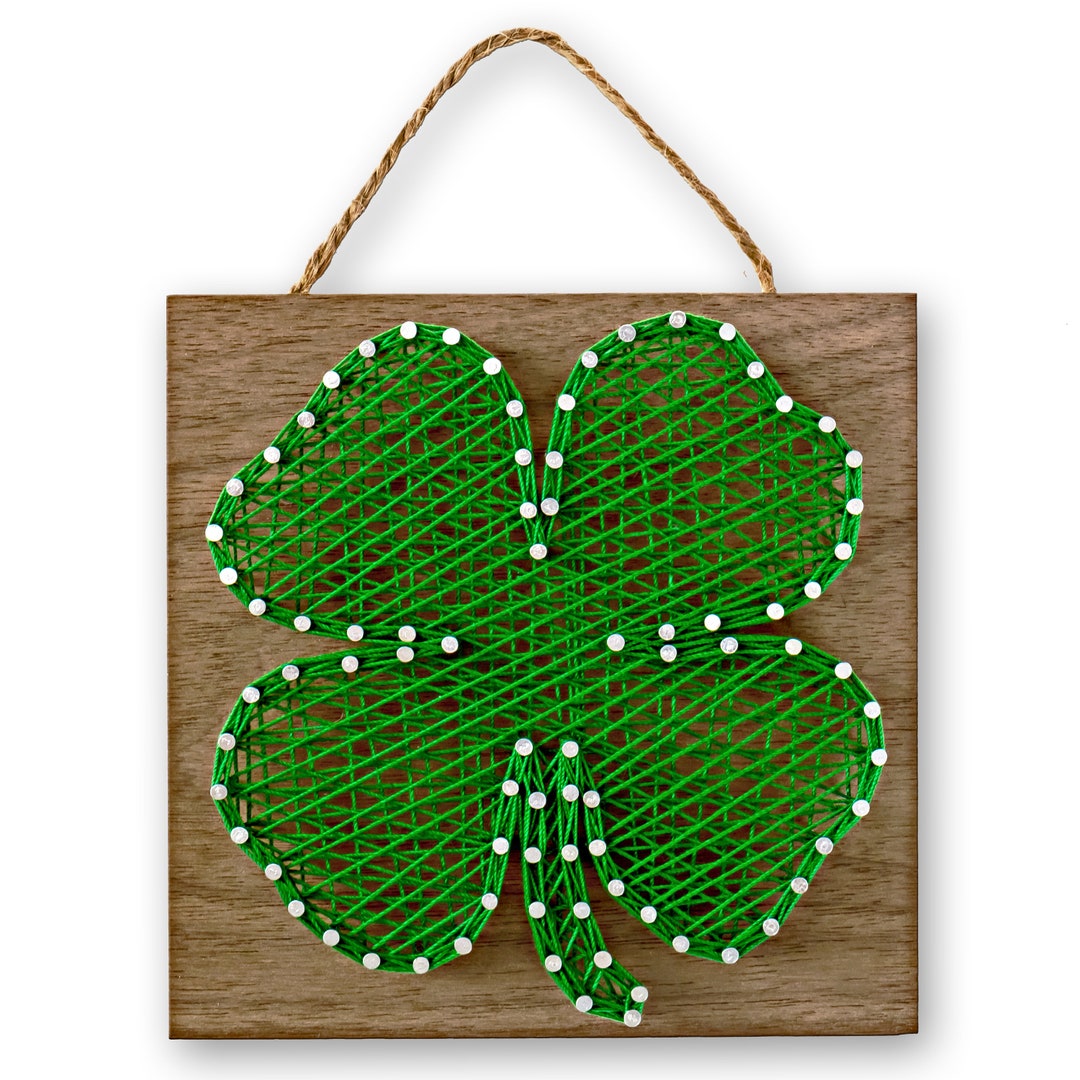 5" X 5" 4 Leaf Clover String Art Kit | DIY Adult Teen Tween St. Patrick ...