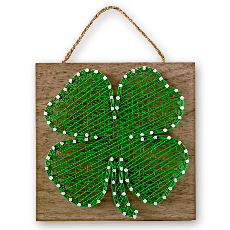 5 X 5 4 Leaf Clover String Art Kit DIY Adult | Etsy