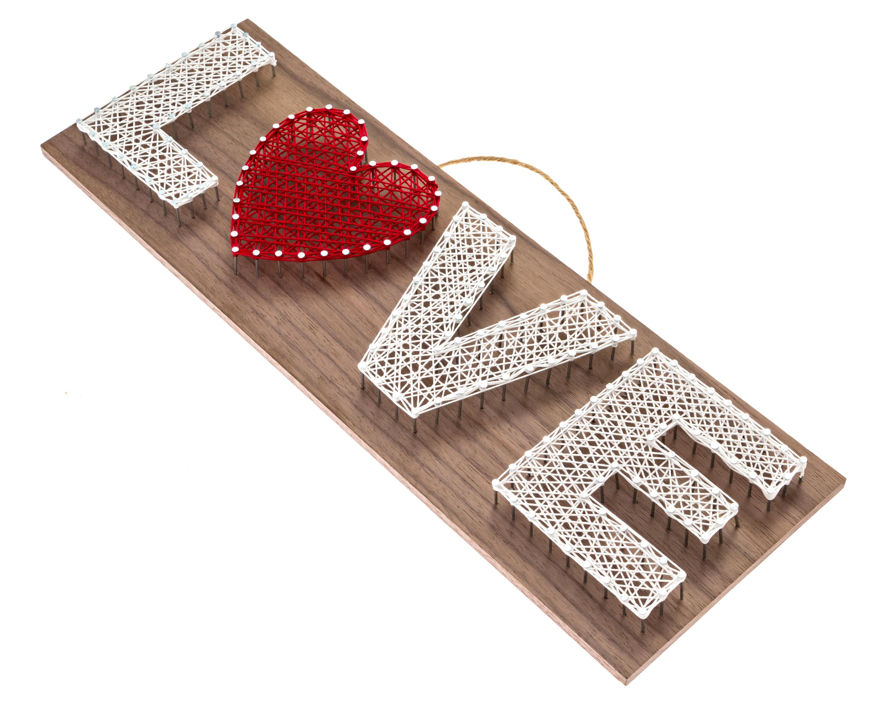 15 X 5 LOVE white String Art Kit DIY Adult - Etsy