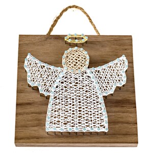 5" X 5" Christmas Angel String Art Kit | DIY Adult Holiday Craft ...