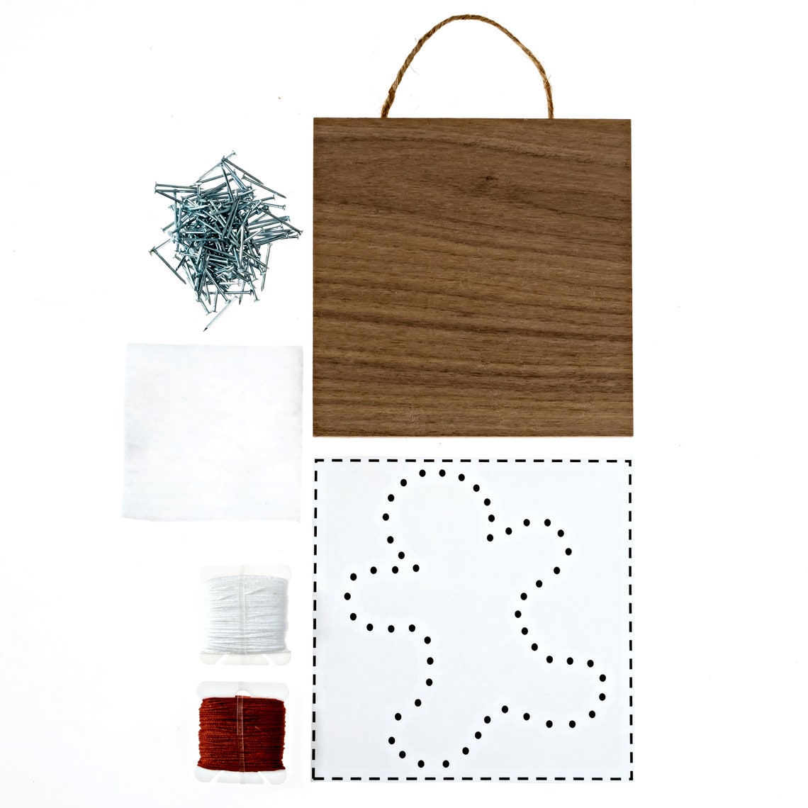 5 X 5 Gingerbread Man String Art Kit DIY Adult | Etsy