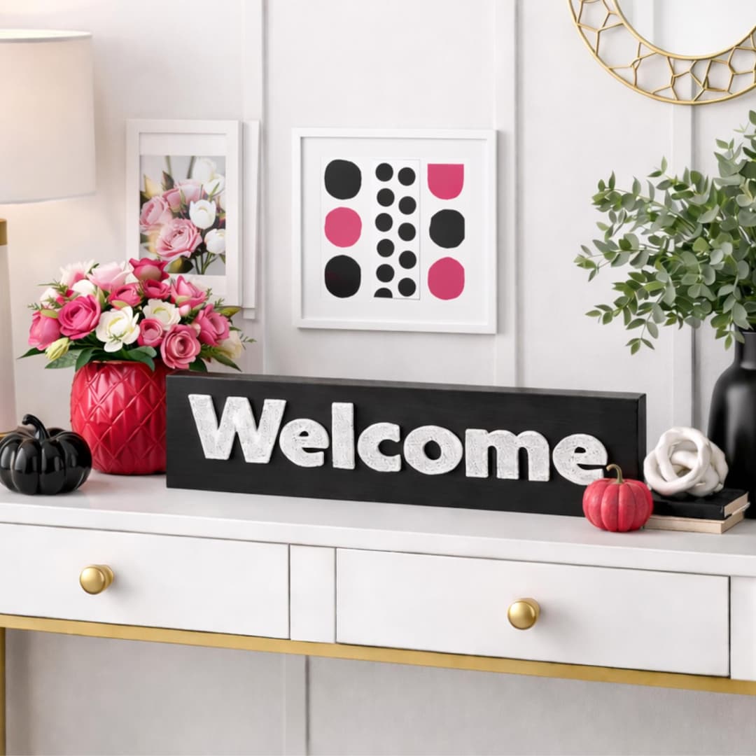 Welcome String Art Pattern - Printable PDF - DIY Entryway Decor - Etsy
