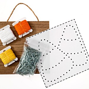 5" X 5" Candy Corn String Art Kit | DIY Adult Teen Halloween ...