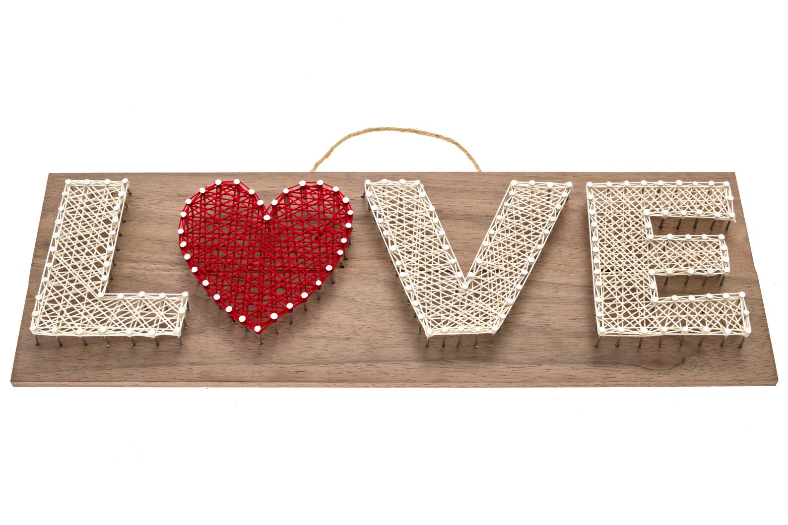 15 X 5 LOVE cream String Art Kit DIY Adult - Etsy