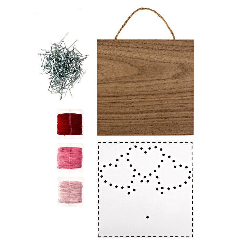 5 X 5 Heart Balloons String Art Kit DIY Adult | Etsy