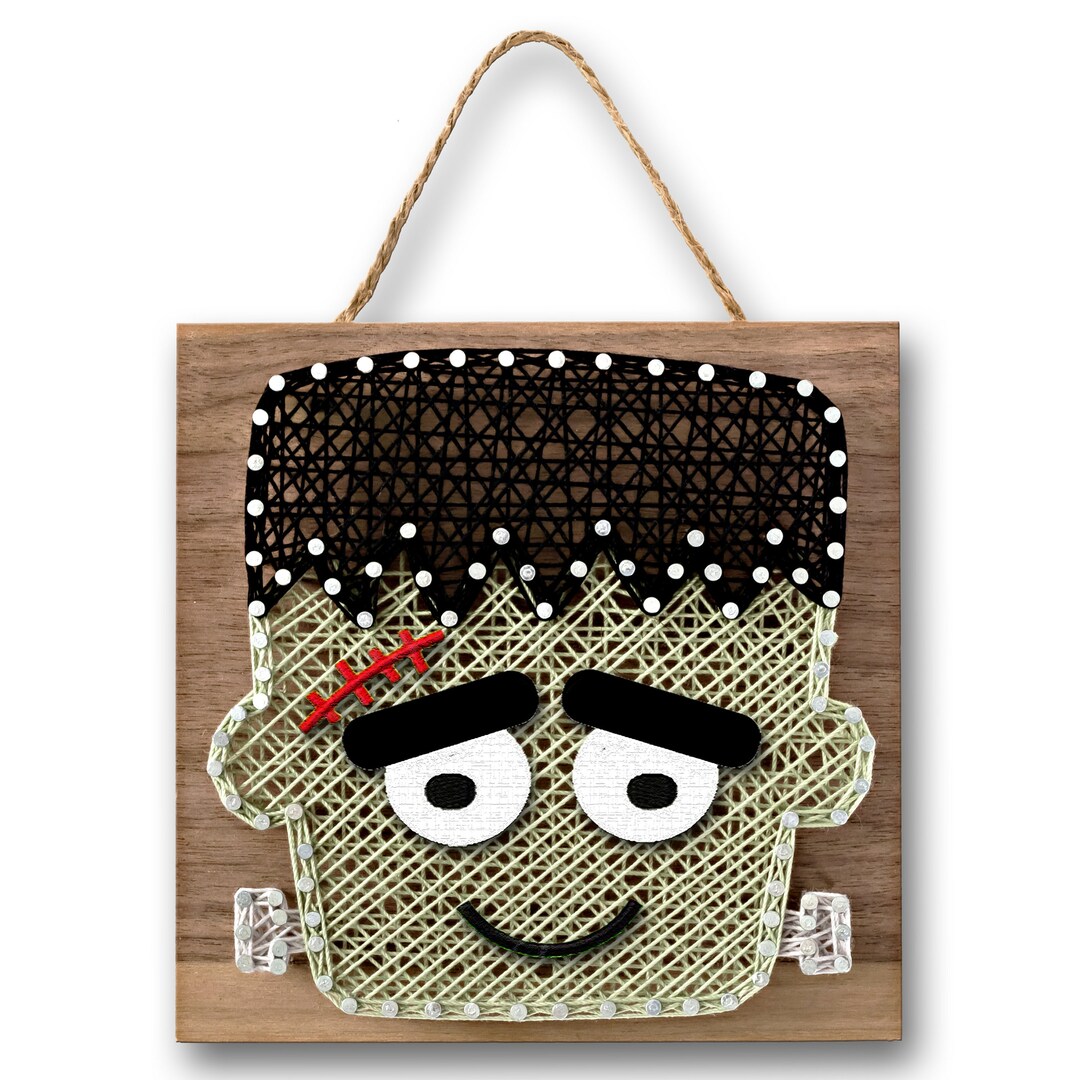 5" X 5" Frankenstein String Art Kit | DIY Adult Teen Halloween Holiday ...
