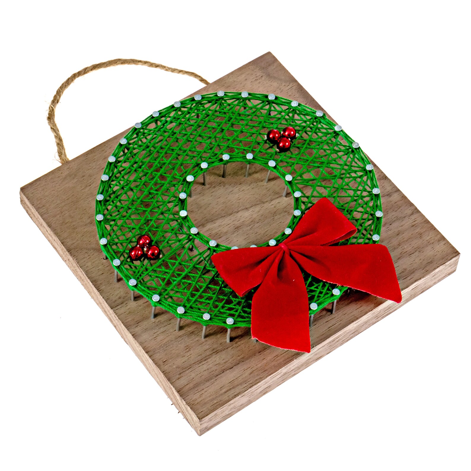 5 X 5 Christmas Wreath String Art Kit DIY Adult - Etsy