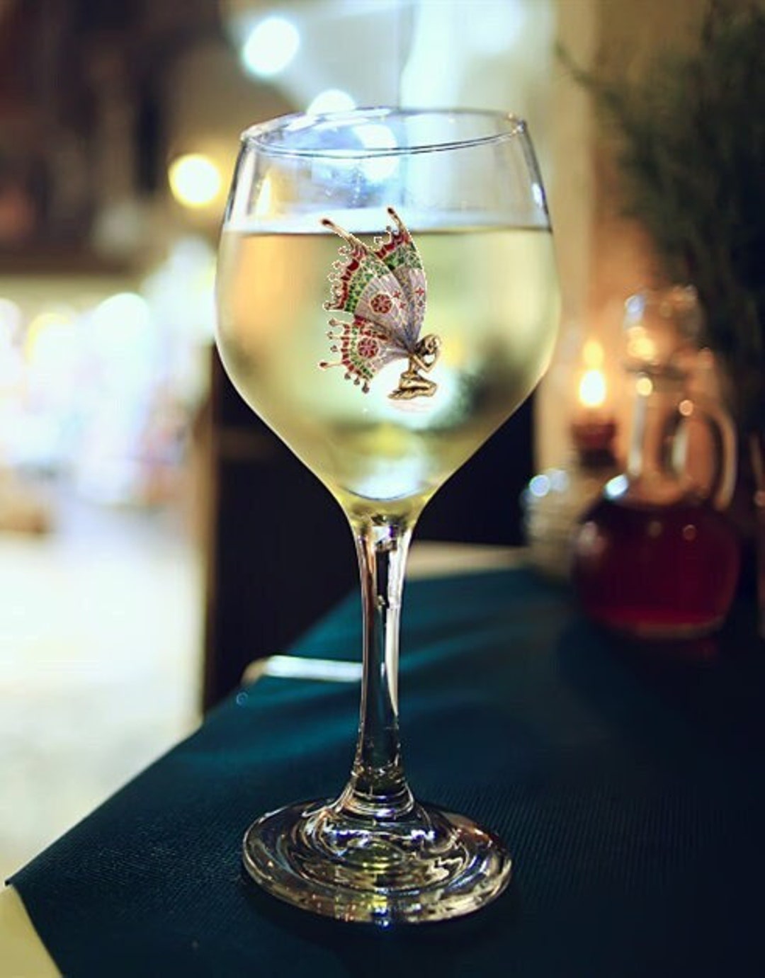 Praying Pixie Tipsy Sip magnetic Bling for Your Wine Glass - Etsy