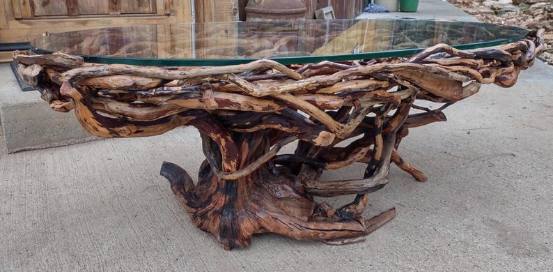 Manzanita Woven Root Coffee Table - Etsy