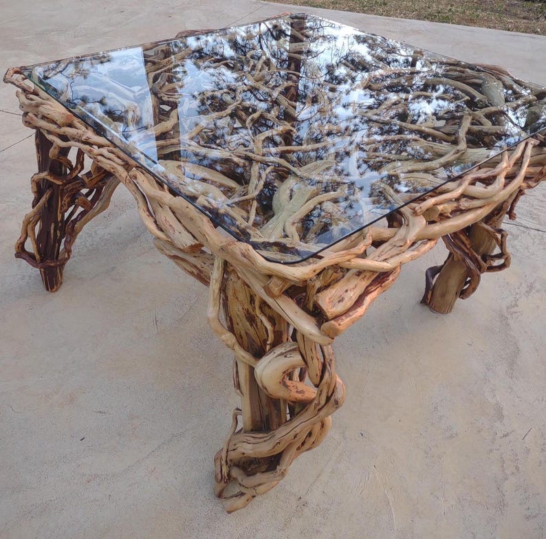 Manzanita Root Hand Woven Dining Table - Etsy