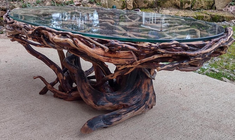 Manzanita Woven Root Coffee Table - Etsy