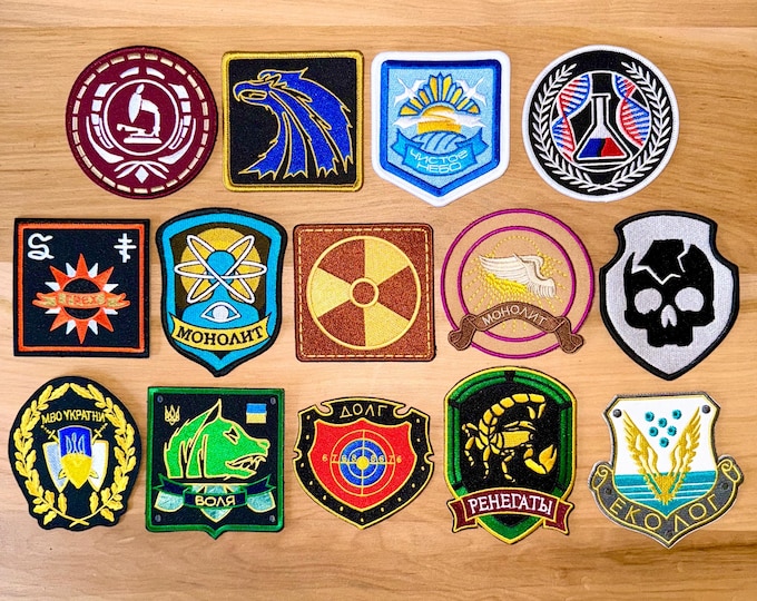 PVC Patches Stalk, Videogame Tactica Moral Patch, Patch Set, Patch Pack ...