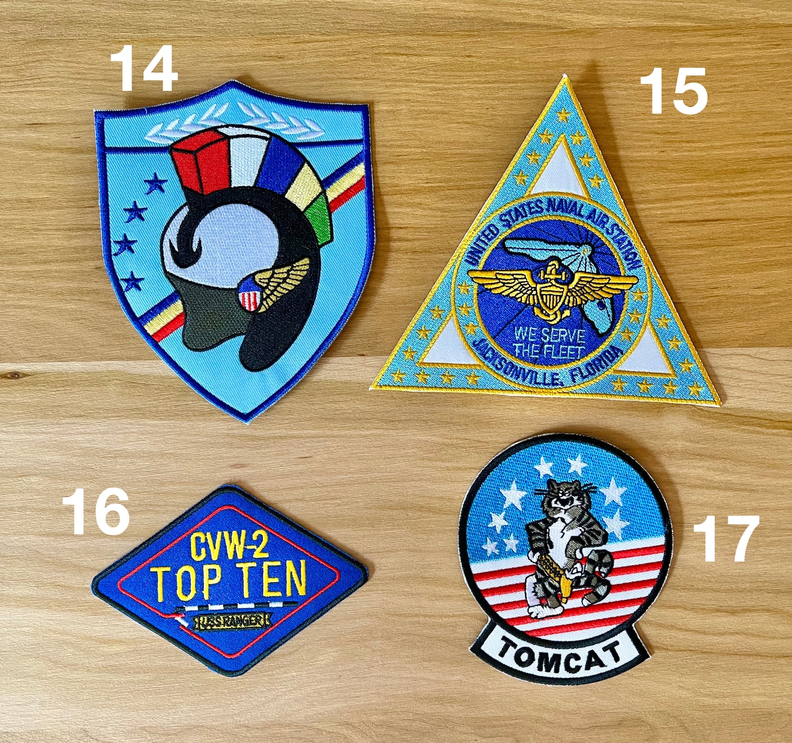 Top Gun Maverick Leather Jacket Embroidered Patches Set Iron on Sew ...