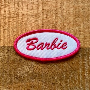 Barbie Ken Name Tag Costume Patch Embroidered Iron on Sew Badge DIY ...