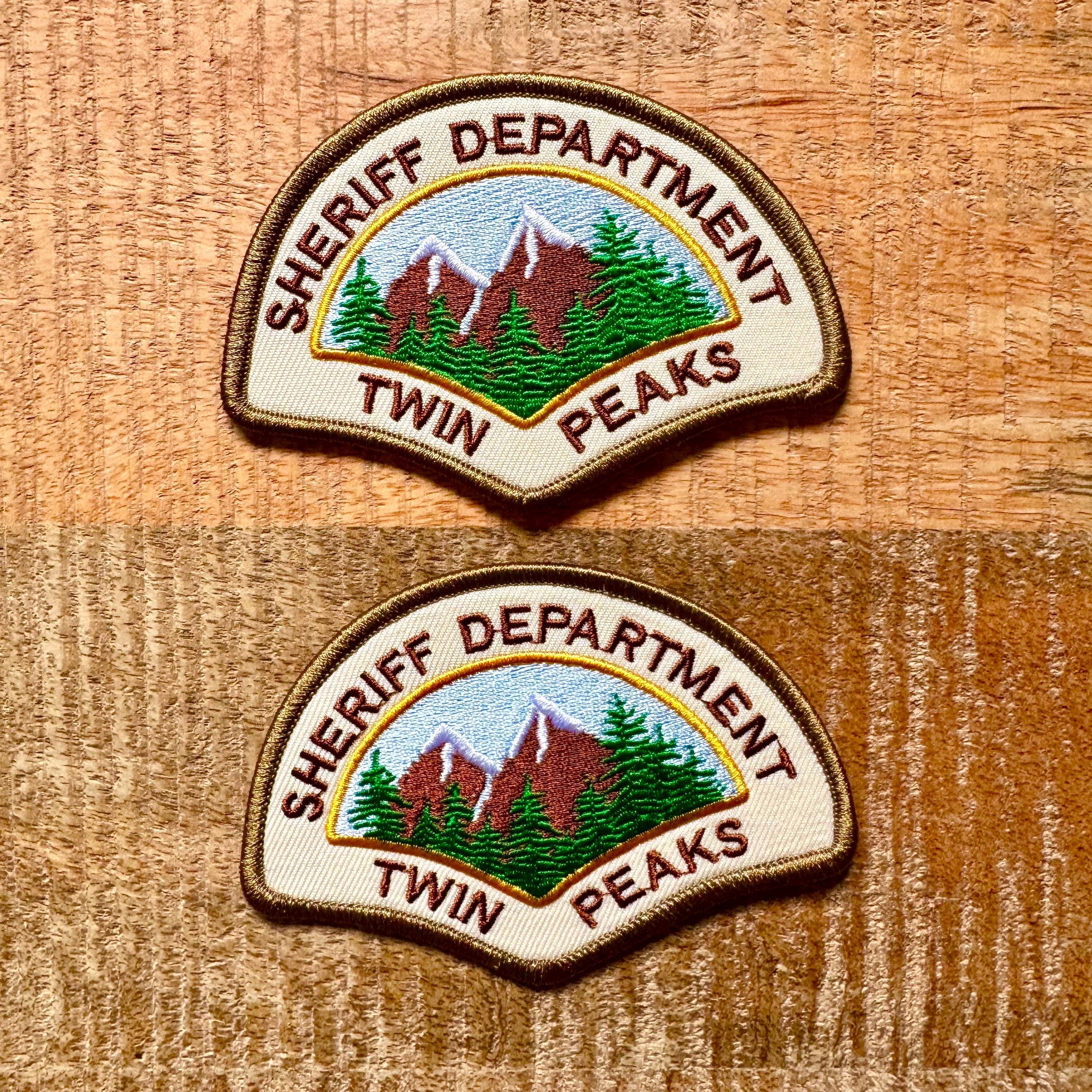 Twin Peaks Police Sheriff Department Full Set Embroidered Iron on Sew ...