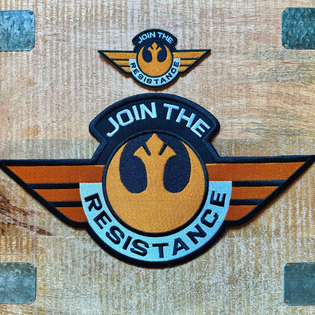 Star Wars Join the Resistance Set of Embroidered Patches Iron on Sew ...