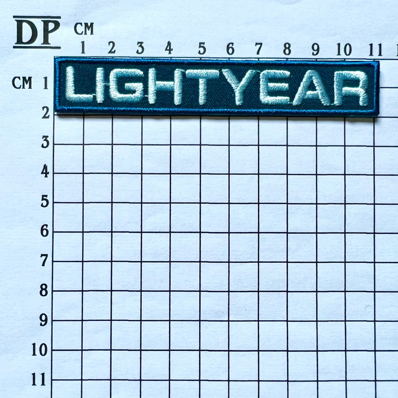 Lightyear Mission Infinity XL01 Uniform Embroidered Patch Iron on Sew Badge Star Command Prop ...