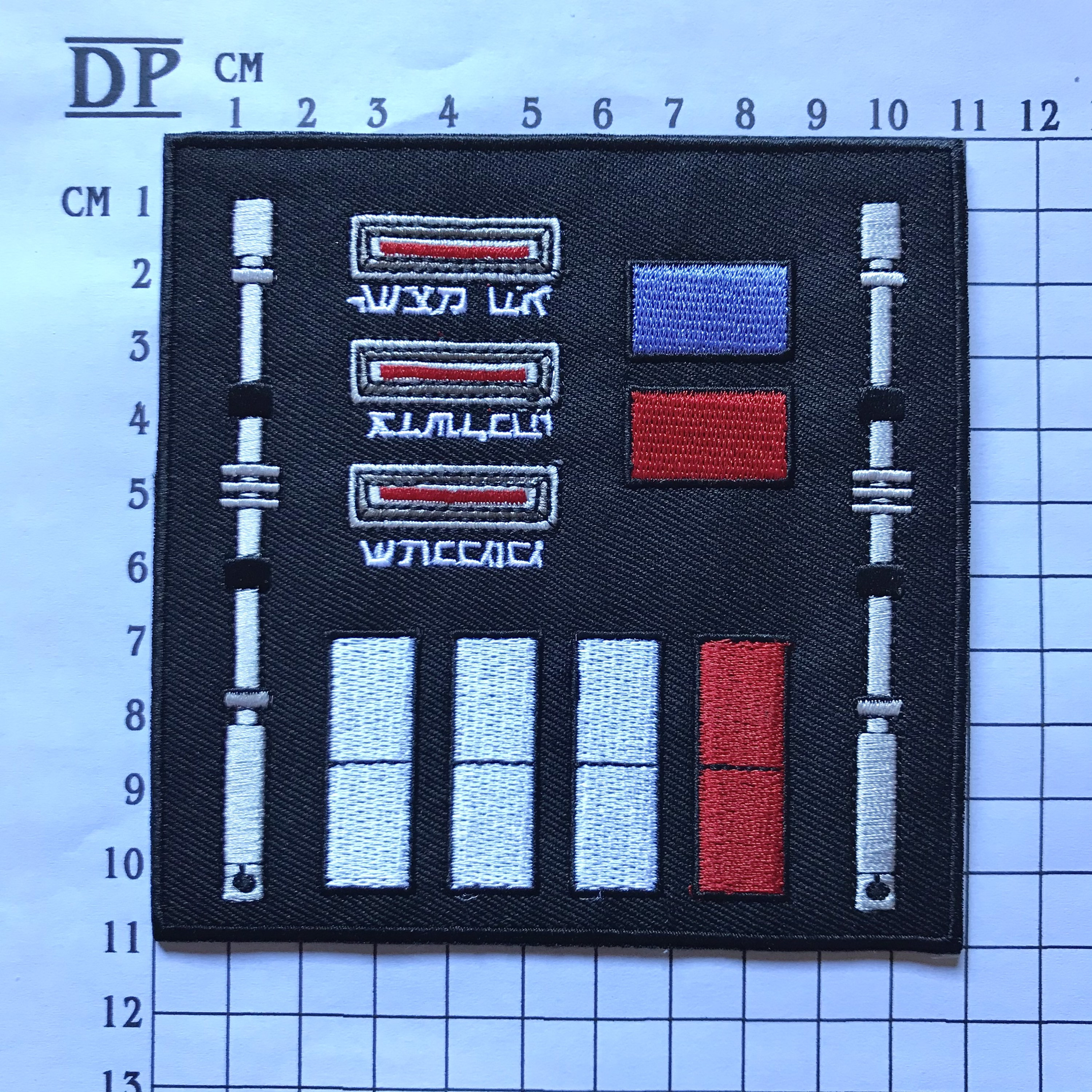 Star Wars Darth Vader Chest Box Plate Uniform Patch Embroidered Sew on ...