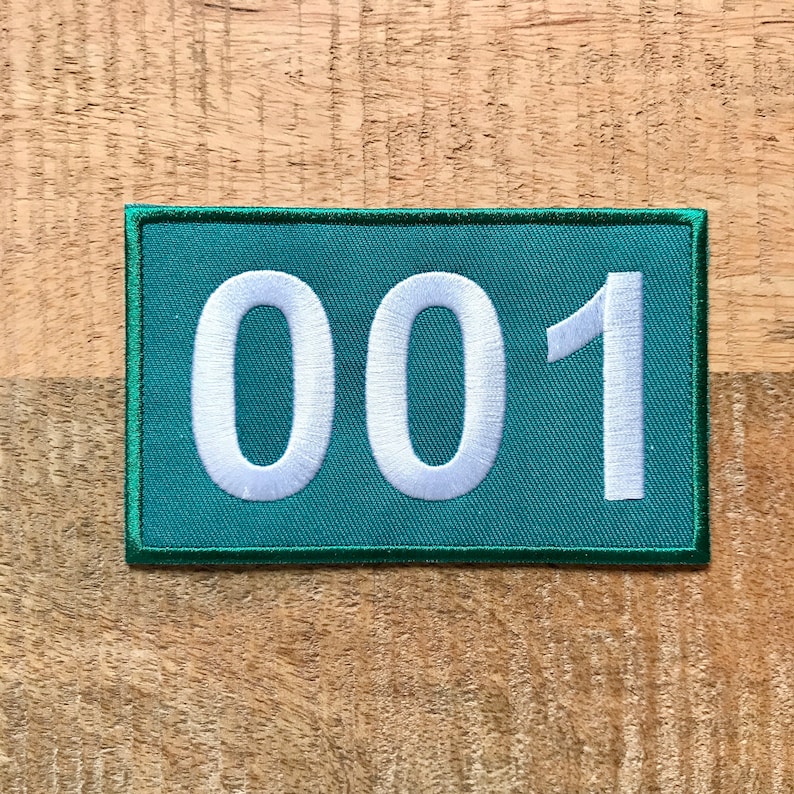 Squid Game Uniform Number Embroidered Iron on Sew on Patch - Etsy