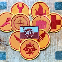 TF2 BLU Team Patches - Etsy