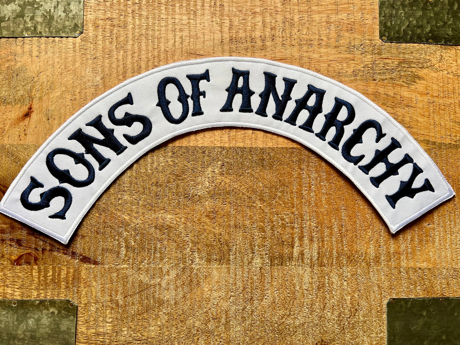 Sons of Anarchy Jax Teller Leather Vest Embroidered Patches Set Iron on ...