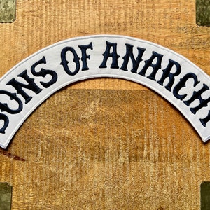 Sons of Anarchy Jax Teller Leather Vest Embroidered Patches Set Iron on ...