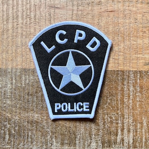 T. J. Hooker LCPD Academy Uniform Embroidered Patch Iron on Sew Badge ...