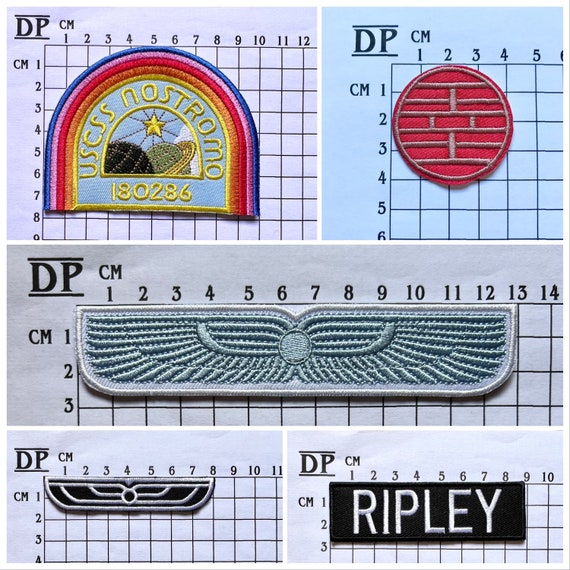 Embroidered Costume Patches Halloween Cosplay USCSS Crew Embroidered ...