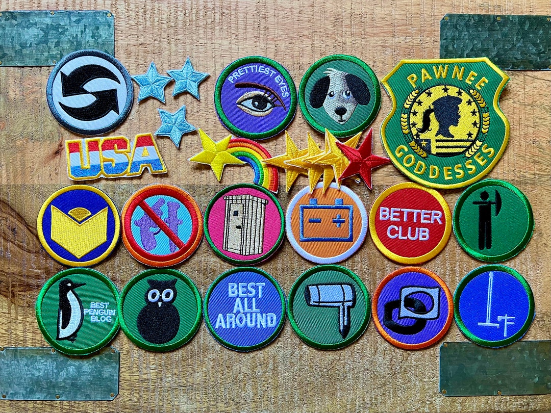 Pawnee Goddesses Leslie Knope Vest Patches Set Embroidered Iron on Sew ...