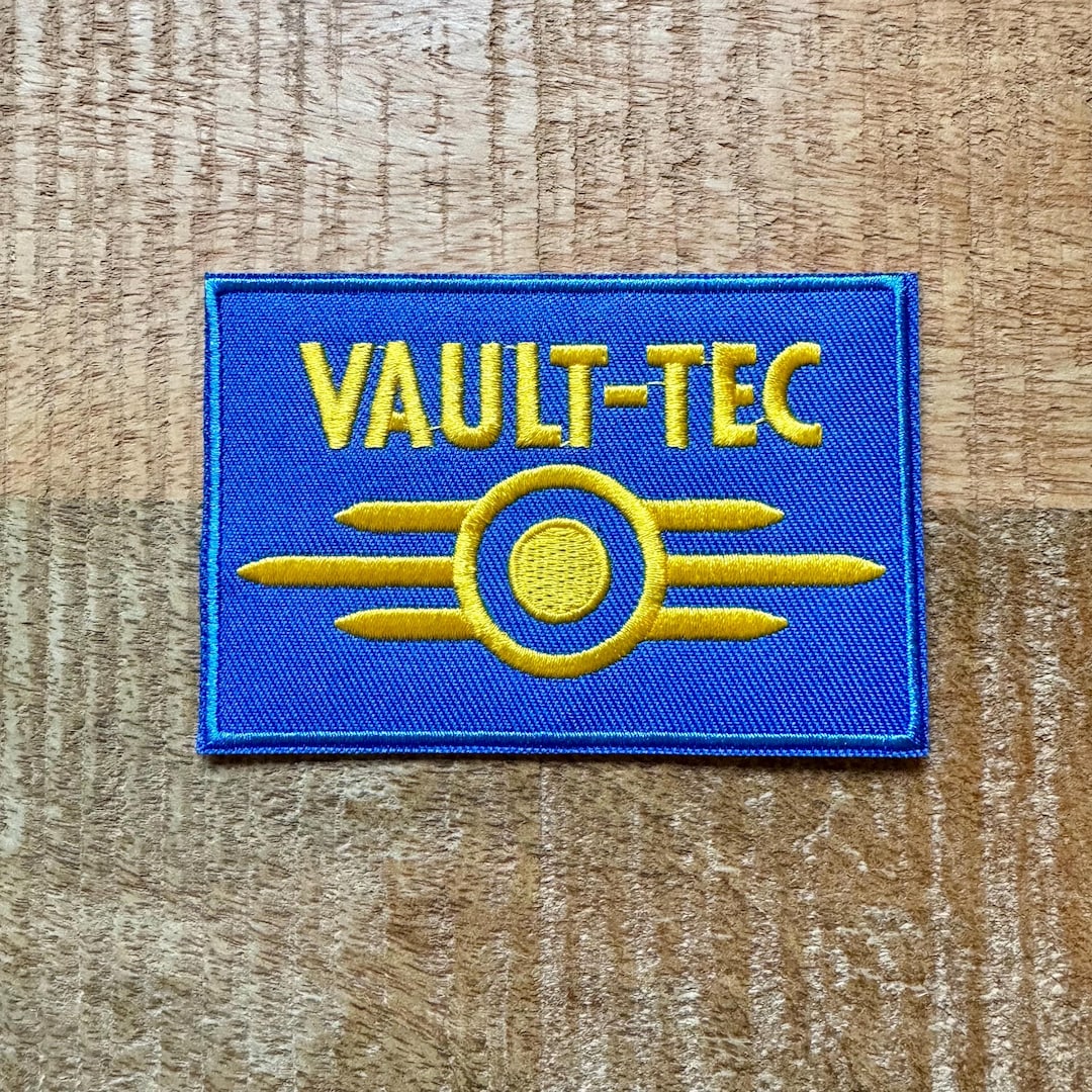Fallout Vault-tec Corporation Logo Embroidered Patch Iron on Sew Badge ...