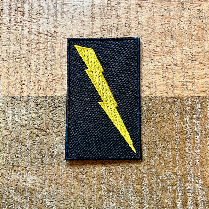 Lightning Bolt Patch - Etsy