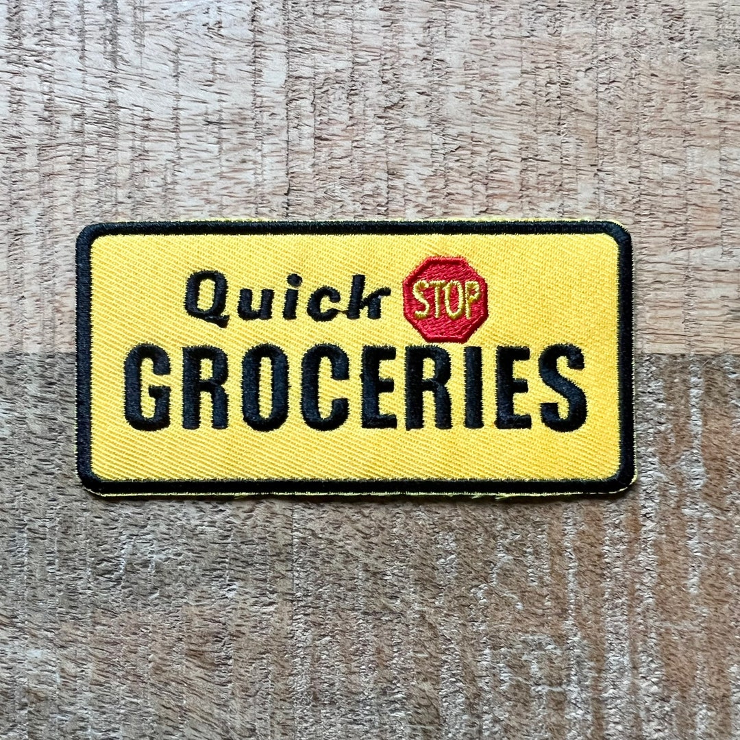 Clerks III Quick Stop Groceries Uniform Front Patch Embroidered Sew on ...