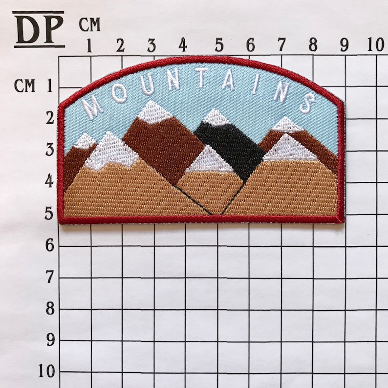 Moonrise Kingdom Sam Shakusky Costume Mountains Patch Embroidered Sew ...