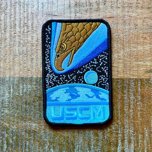 Aliens USCM Embroidered Crew Patches Iron on Sew Badge DIY Prop USS ...